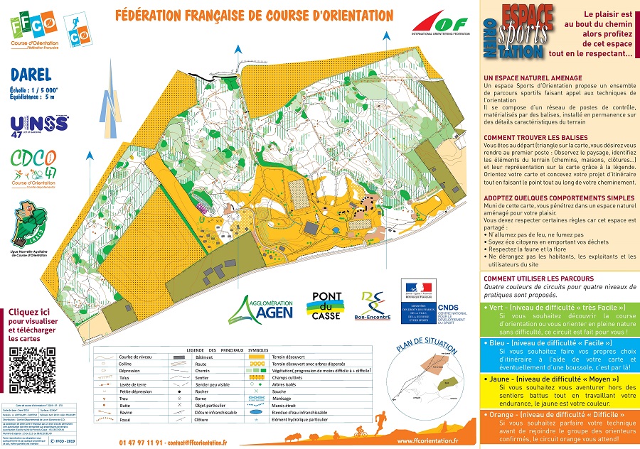 Course d'orientation à Darel: quatre circuits - Ville de Pont-du-Casse
